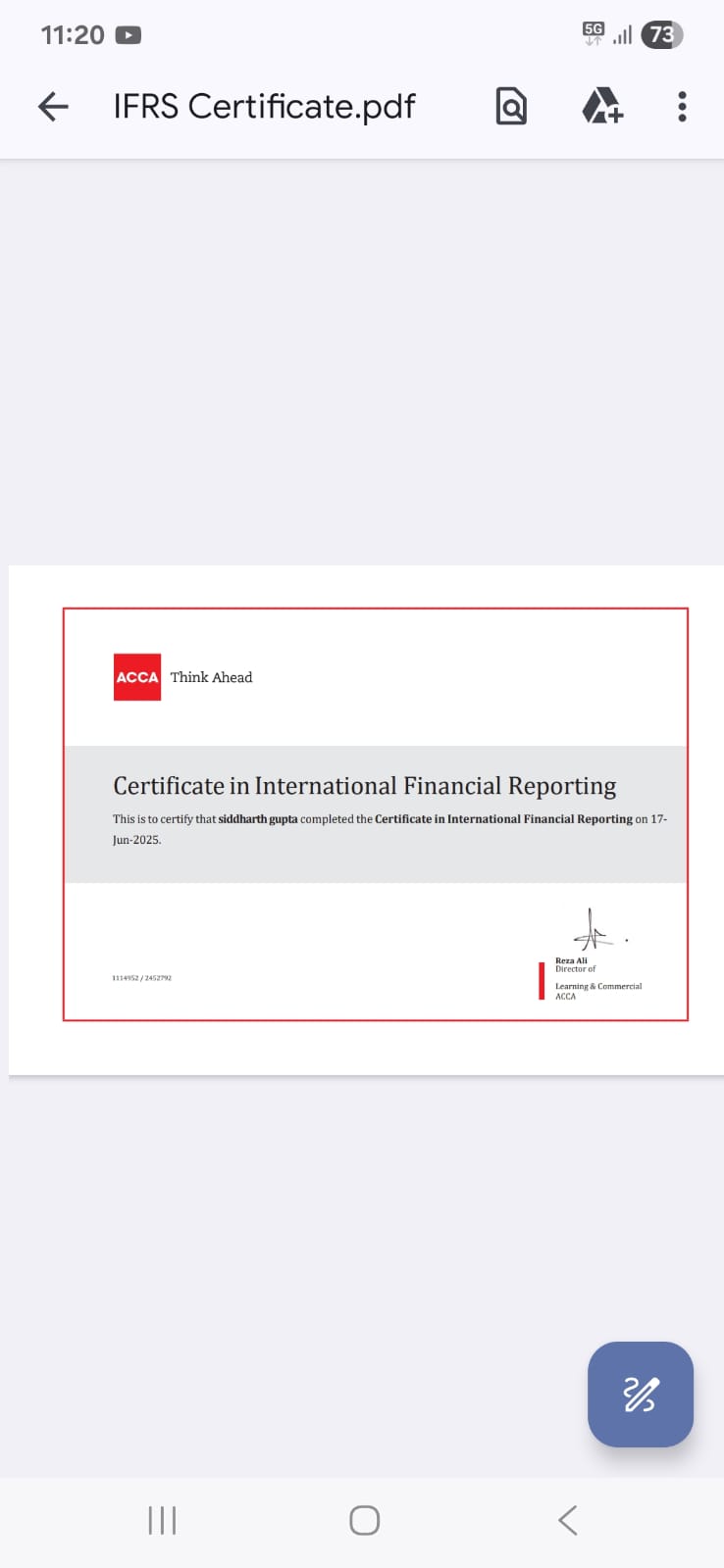 Online Coaching Classes for IFRS Certification Course in India