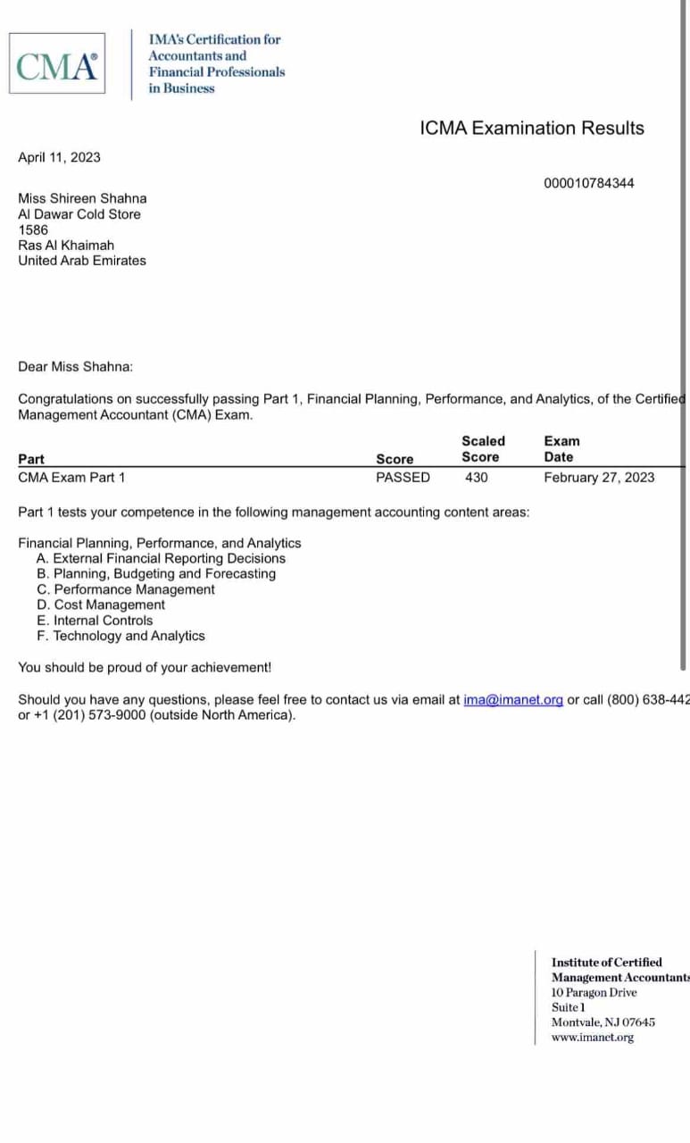 US CMA Certification Course in India - US CMA Training Classes